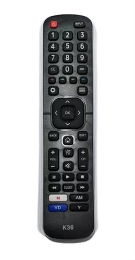 Control Remoto Tv Con Bgh / Hisense Smart Tv K36